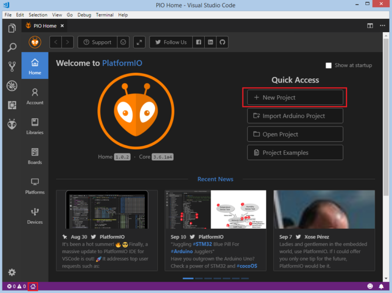 ESP32 PlatformIO IDE pour VSCode - Entraide francophone