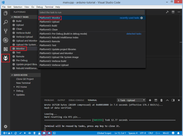 ESP32 PlatformIO IDE pour VSCode - Entraide francophone